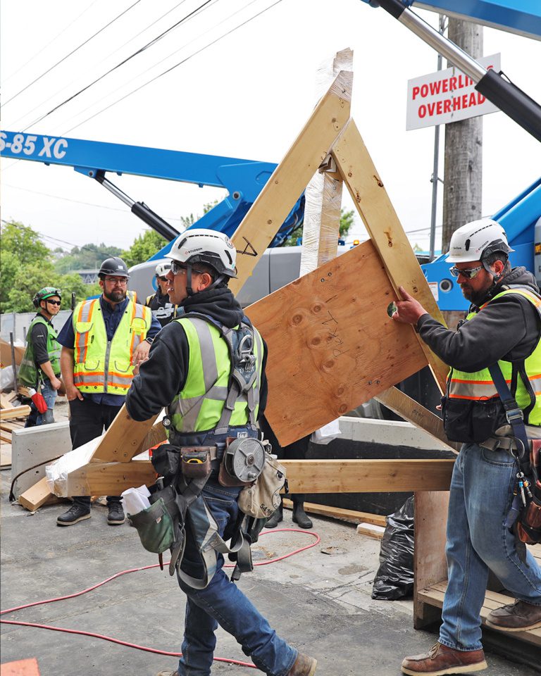 How a honeycomb inspired timber pergola came together at CornerStone ...